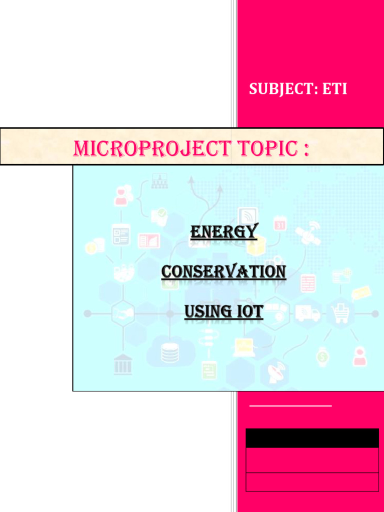 ETI Microproject-1 | PDF | Internet Of Things | Home Automation