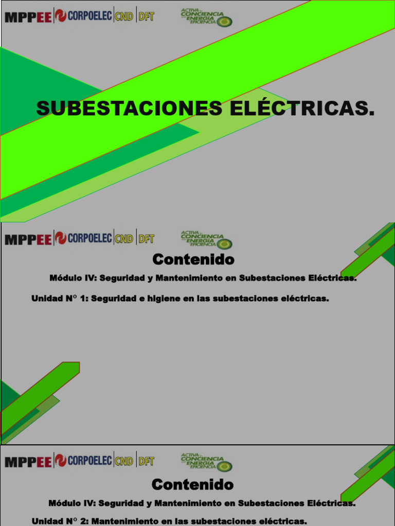 Subestaciones El-Ctricas - M-Dulo IV - Presentaci-N - 29ene25 - JR | PDF | Combustión | Electricidad