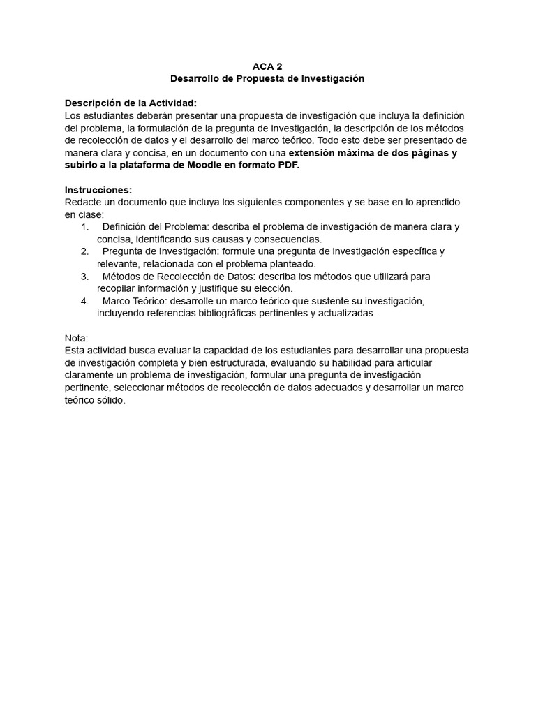 ACA2 Investigacion | PDF | Cognición
