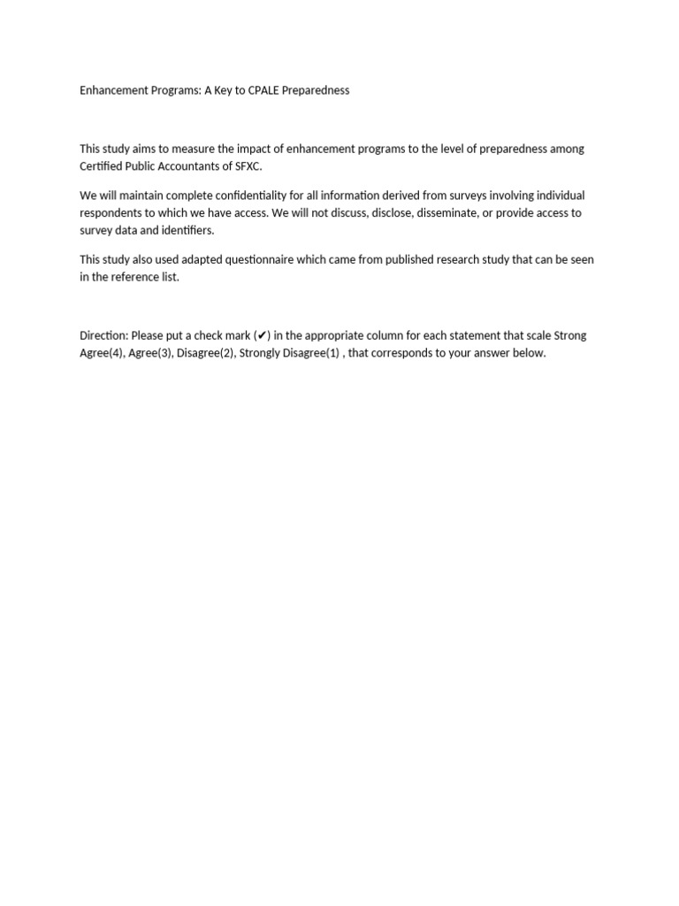 Revised Questionnaire Only Wps Office Pdf