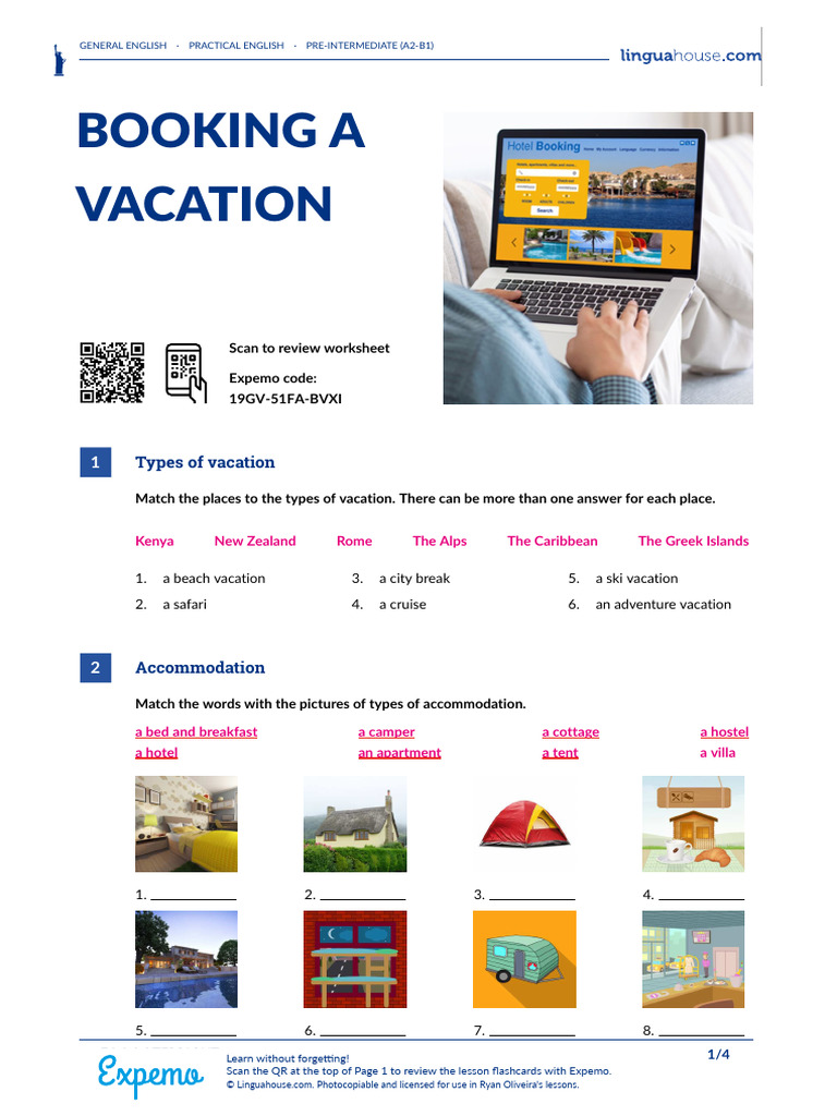 booking-a-vacation-american-english-student | PDF