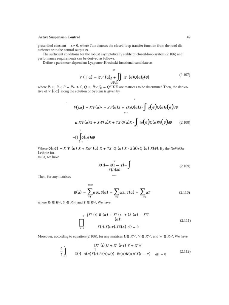 Vibration Control of Vehicle Suspension SdsdSystems (Haiping Du ...