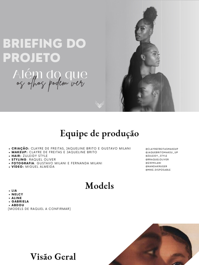 Briefing - Além Do Que Os Olhos Podem Ver | PDF