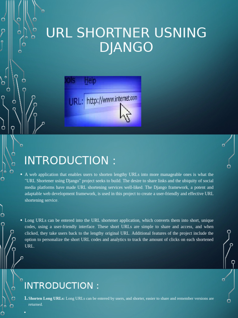 URL Shortner Usning Django | PDF