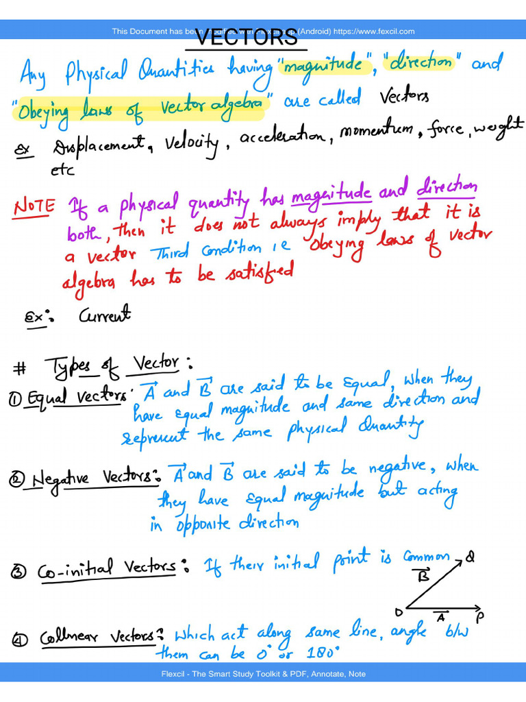 Imu 2 - Vectors | PDF
