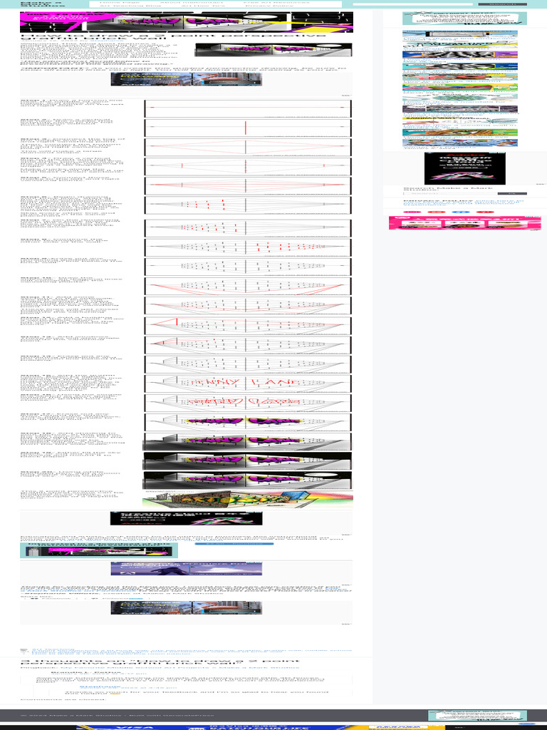 How To Draw A 2 Point Perspective Graffiti Brick Wall Make A Mark