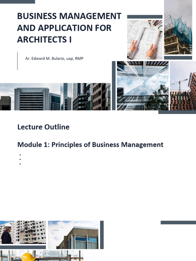 Business Management for Architects | PDF | Mergers And Acquisitions ...