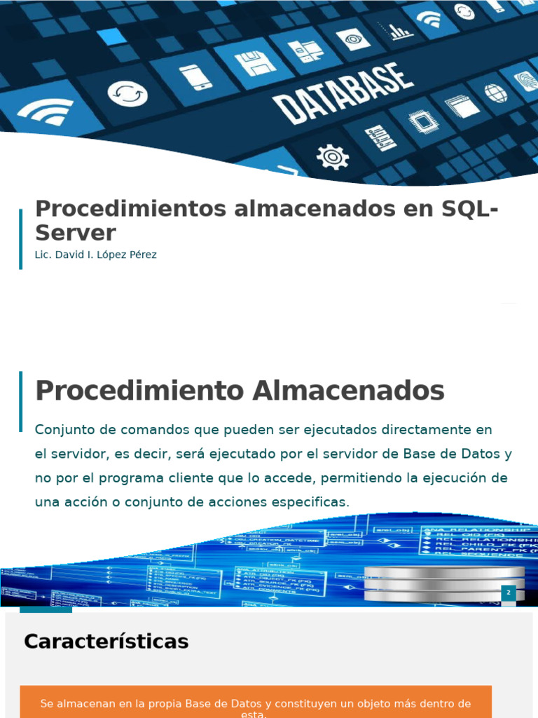 Procedimientos Almacenados en SQL-Server 2020 P1 | PDF | SQL | Servidor SQL de Microsoft