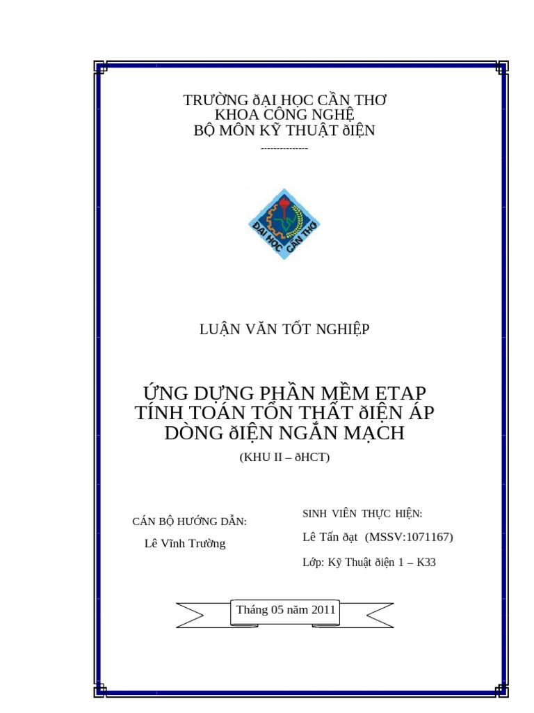 Luan Van Tot Nghiep Ung Dung Phan Mem Etap Tinh Toan | PDF