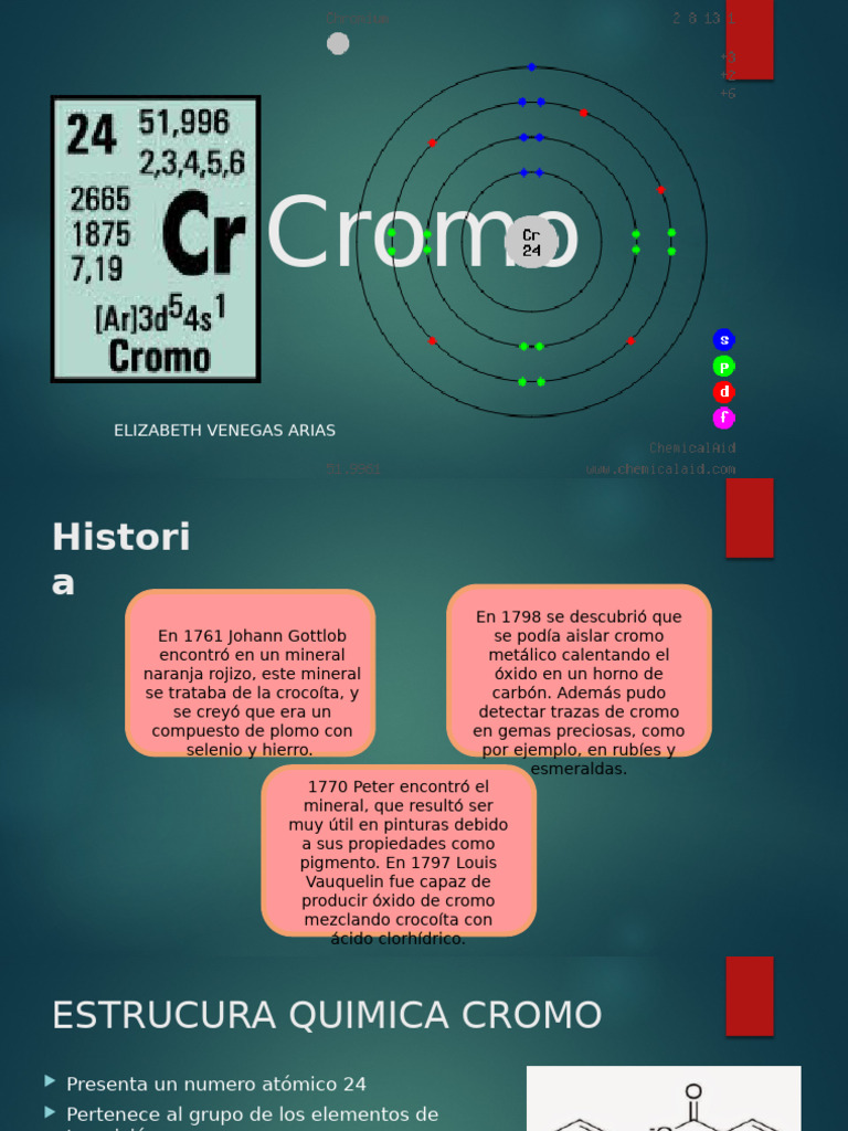 CROMO | PDF | Cromo | Compuestos químicos