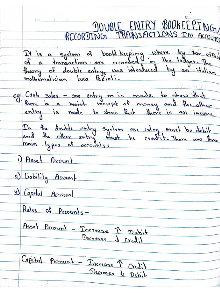 Grade 8 Accounting Notes | PDF