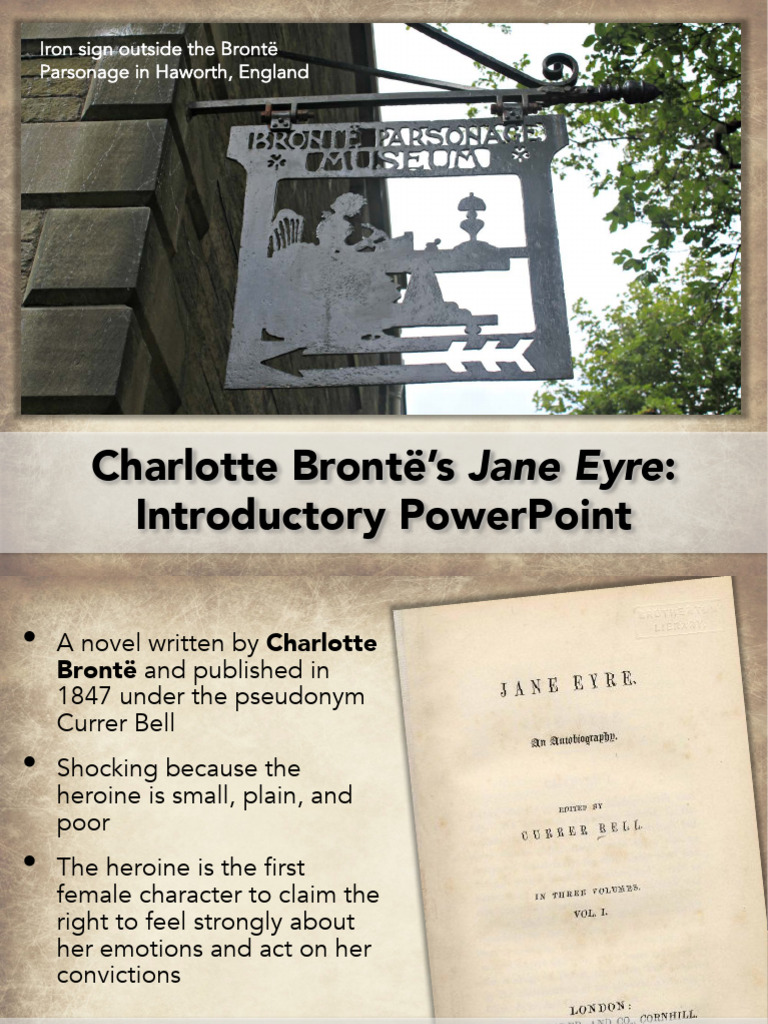 CharlotteBrontesJaneEyreIntroductoryPowerPointandActivity-1 | PDF ...