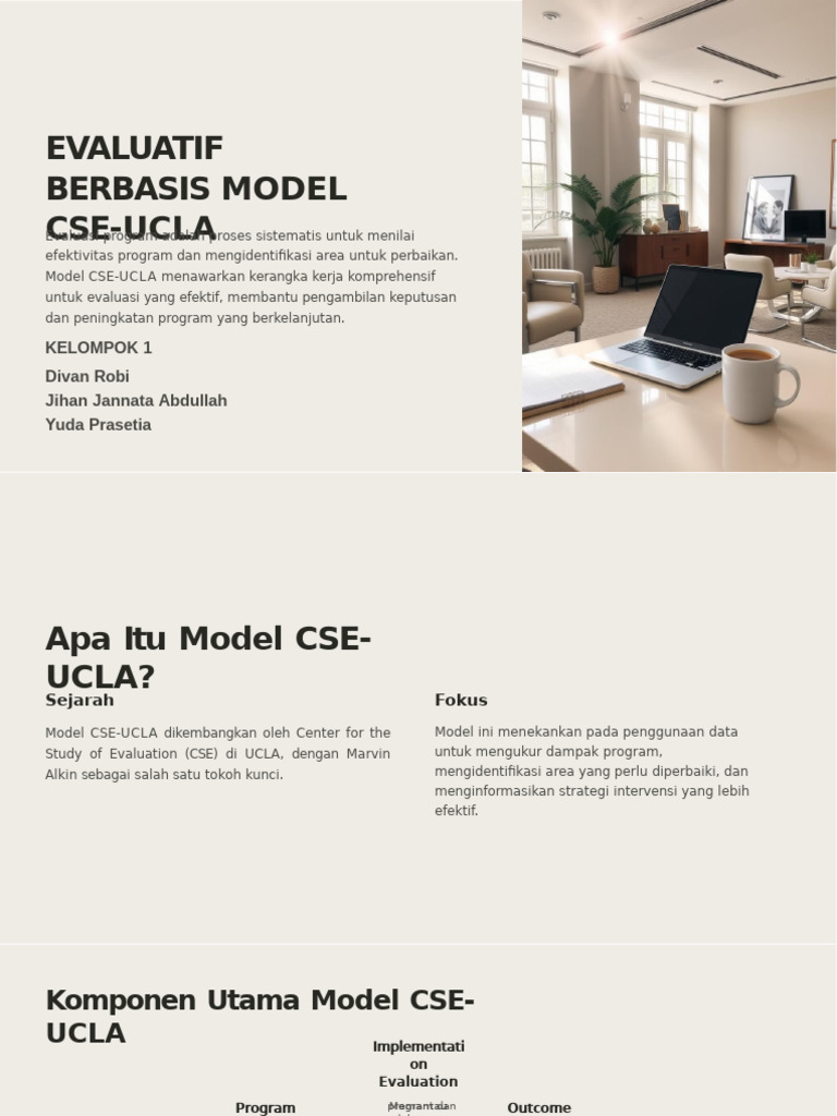 Evaluasi Program dengan Model CSE-UCLA | PDF