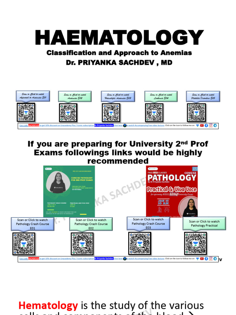 Classification of Anemia Explained | PDF | Haematopoiesis ...