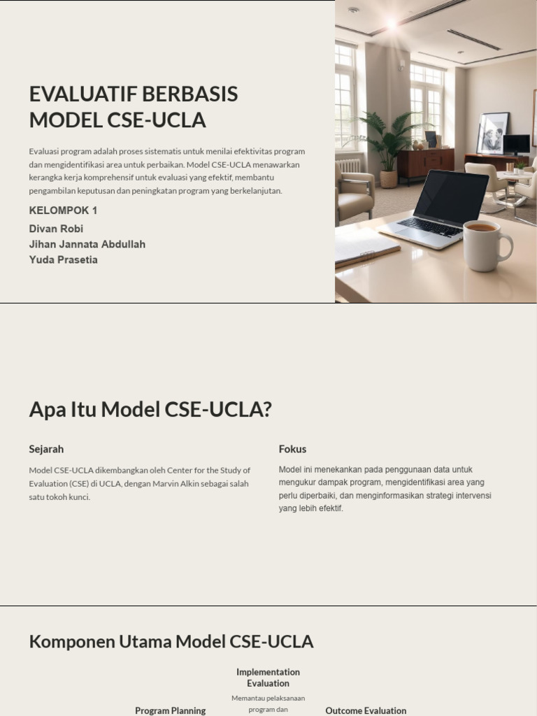Evaluatif Berbasis Model Cse Ucla | PDF