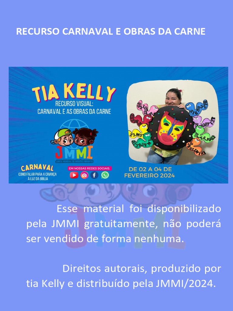 Carnaval e Obra Da Carne - Tia Kelly | PDF