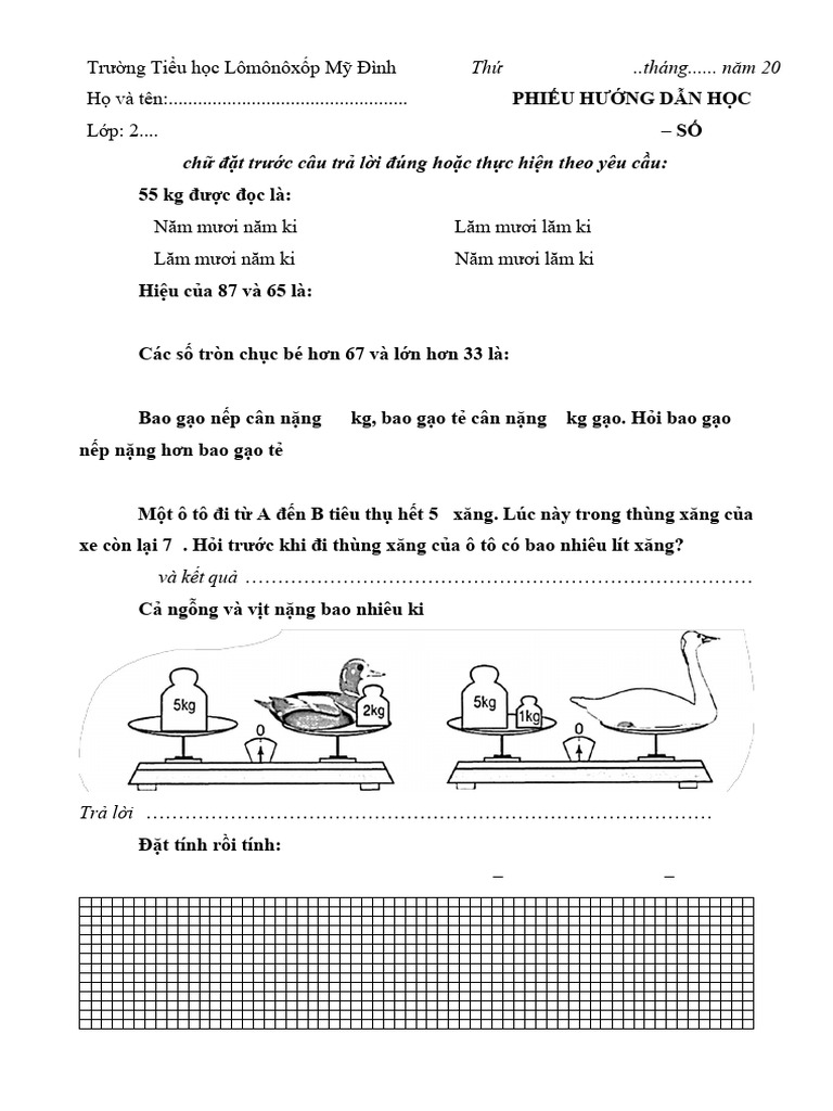 Tuần 9 - HDH Toán | PDF
