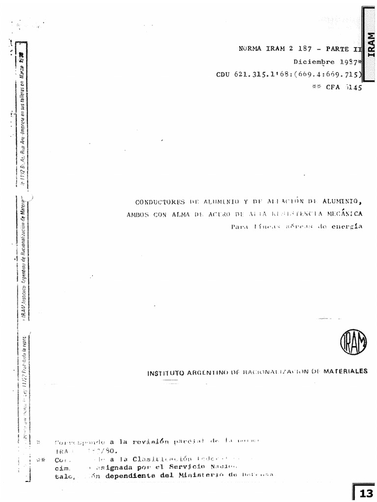 Iram 2187 - Parte II (Dic-87) PDF | PDF