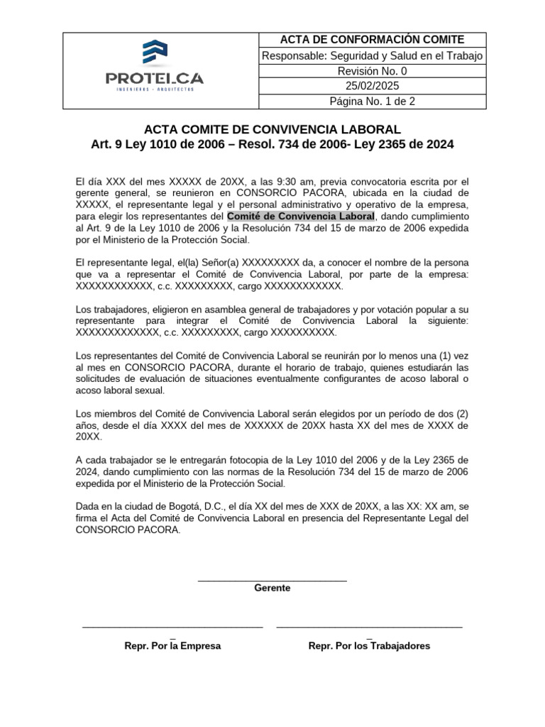 Acta de Conformación COCOLAB | PDF | Gobierno