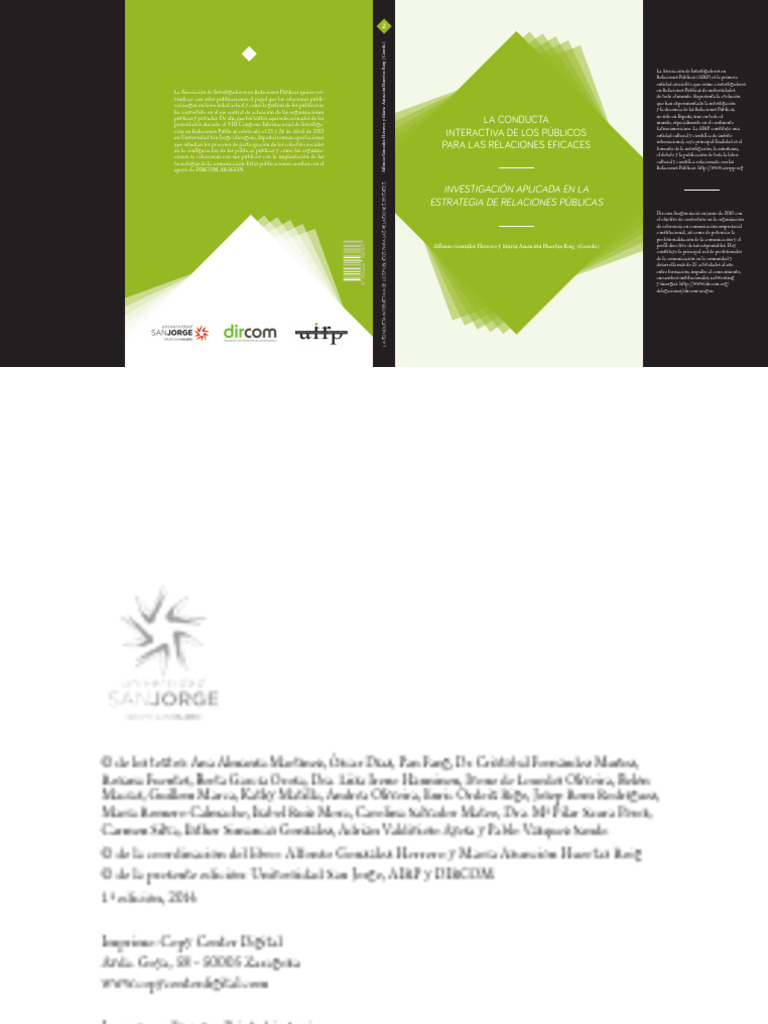 2014 Cap Libro AIRP DIRCOM La Conducta Interactivaa de Los Pblicas para Las RRPP Eficaces | PDF ...