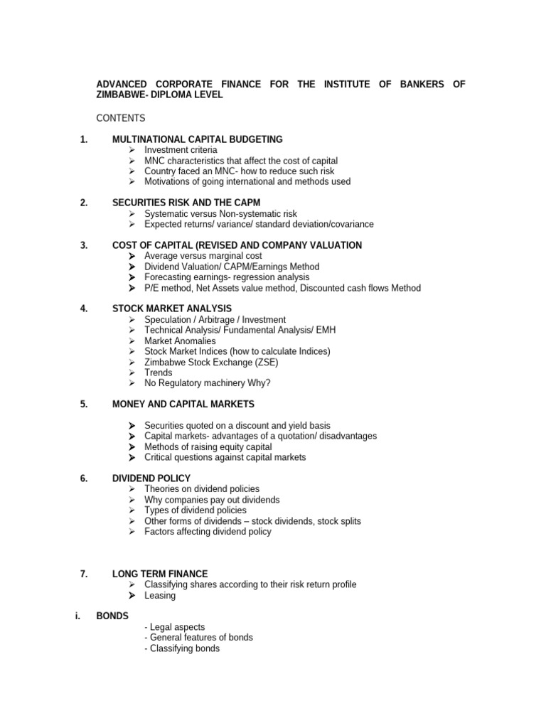 Advanced Corporate Finance 2 | PDF | Capital Budgeting | Internal Rate Of Return