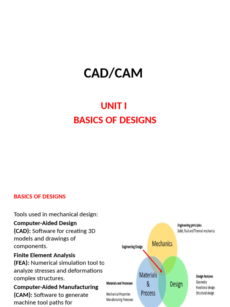 CAD/CAM Design Principles and Projections | PDF | Technical Drawing