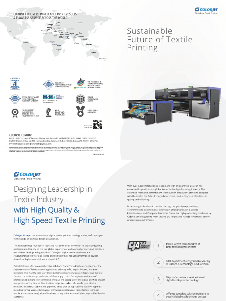 Textile Printer Specifications Guide | PDF