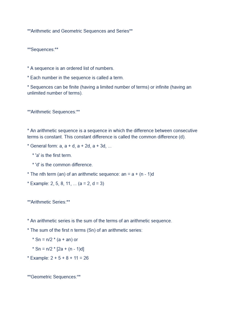 Sequences & Series | PDF