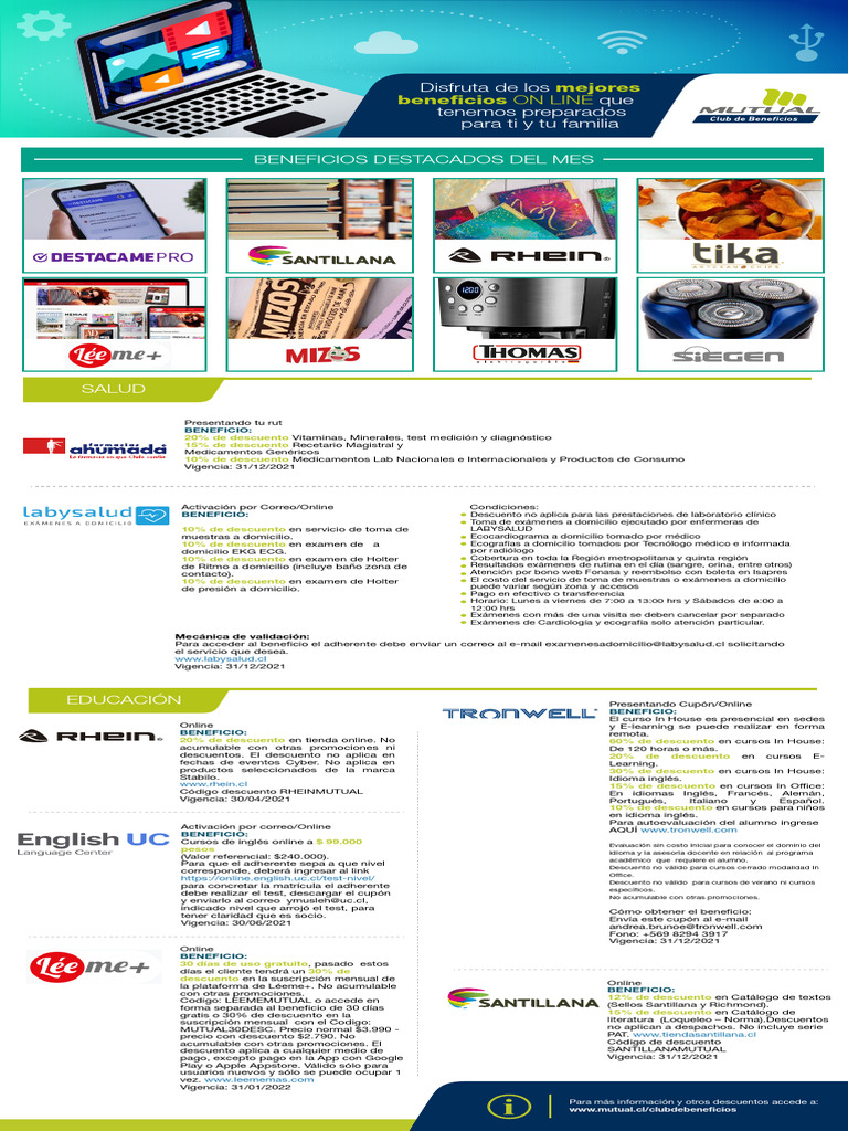 Brochure Digital CBM Marzo 2021 V1 | PDF | Cupón
