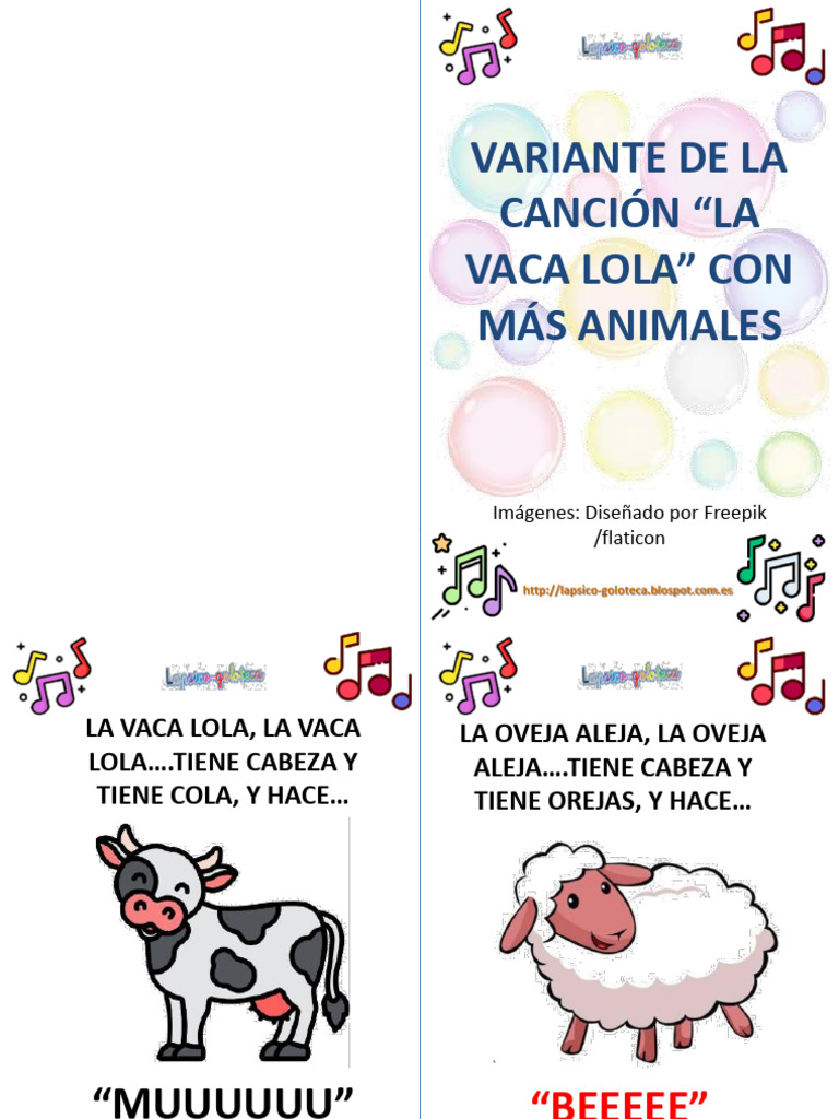 Canción Vaca Lola | PDF | Animales domesticados | Zoología