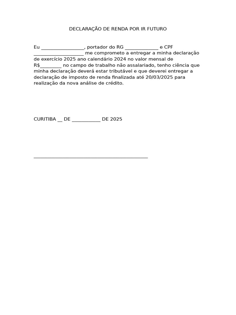 Modelo Ir Duturo | PDF