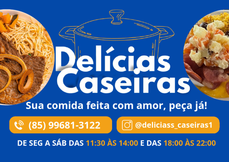 Sua Comida Feita Com Amor, Peça Já! | PDF