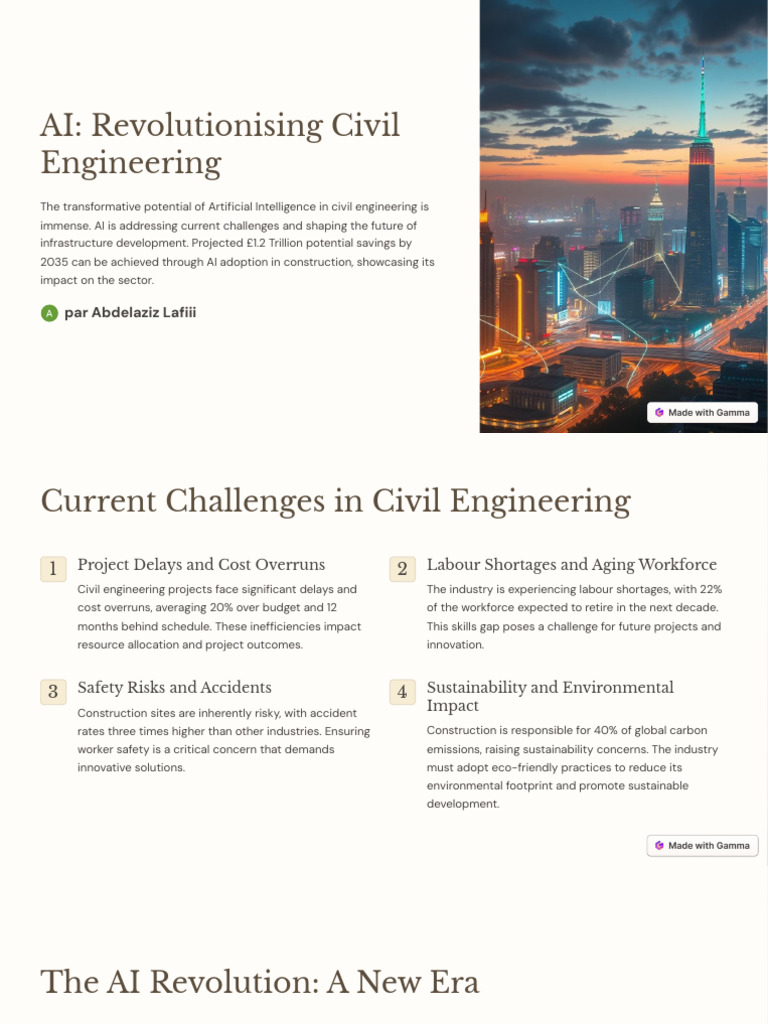 AI Revolutionising Civil Engineering | PDF | Artificial Intelligence ...
