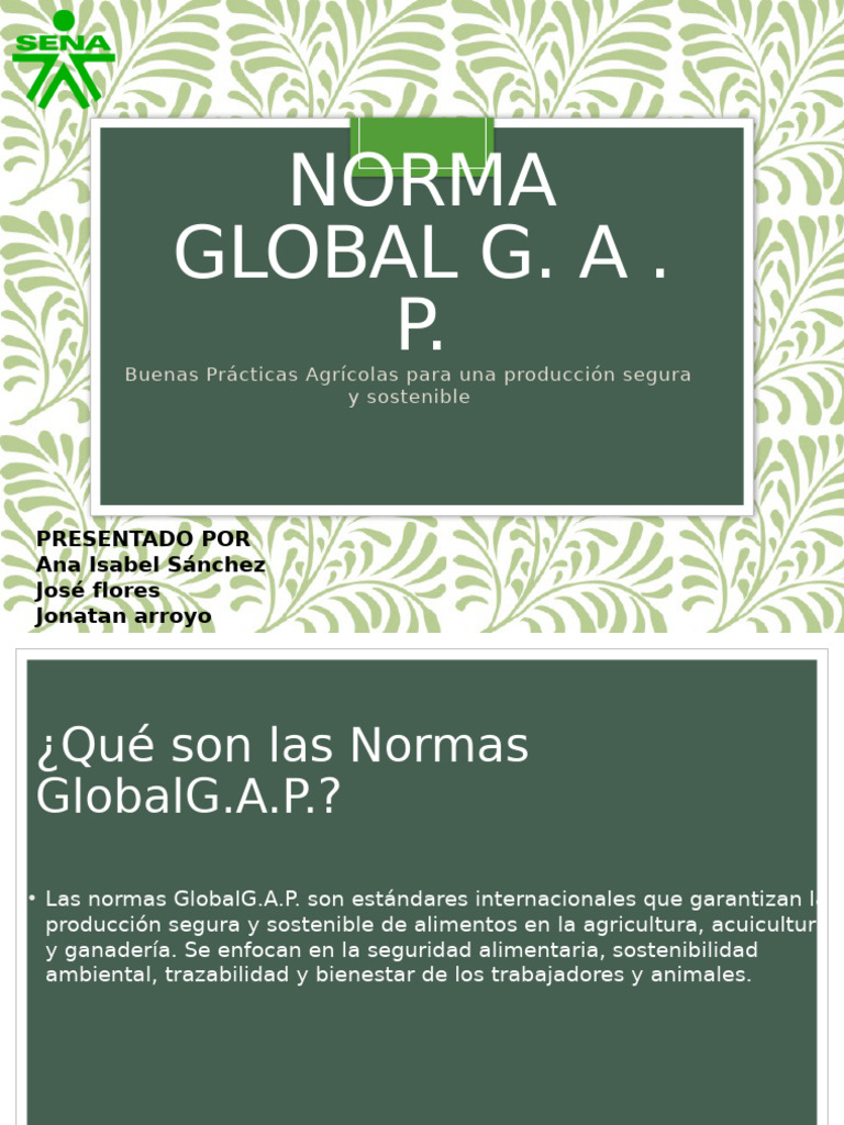 Normas GlobalGAP | PDF