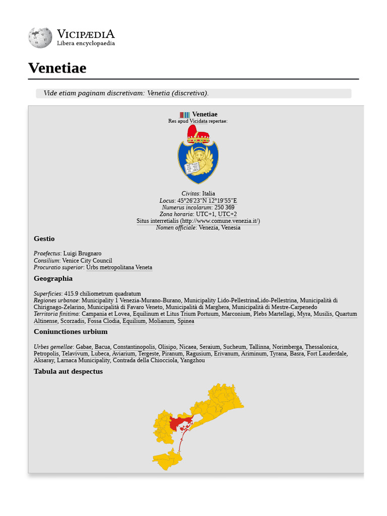 Venetiae | PDF