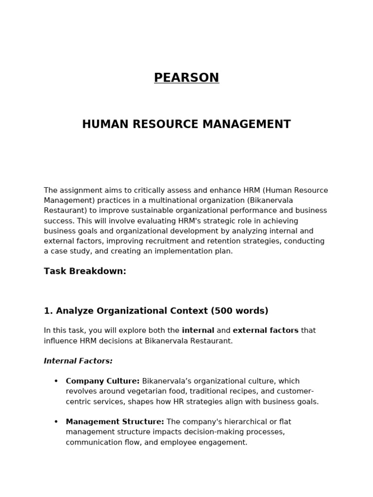 Pearson: Human Resource Management | PDF | Employee Retention | Human ...