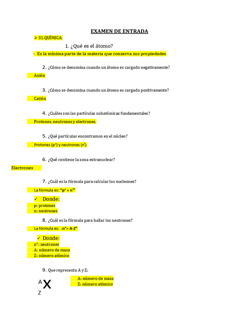 Conceptos Clave de Química y Elementos | PDF | Neutrón | Átomos