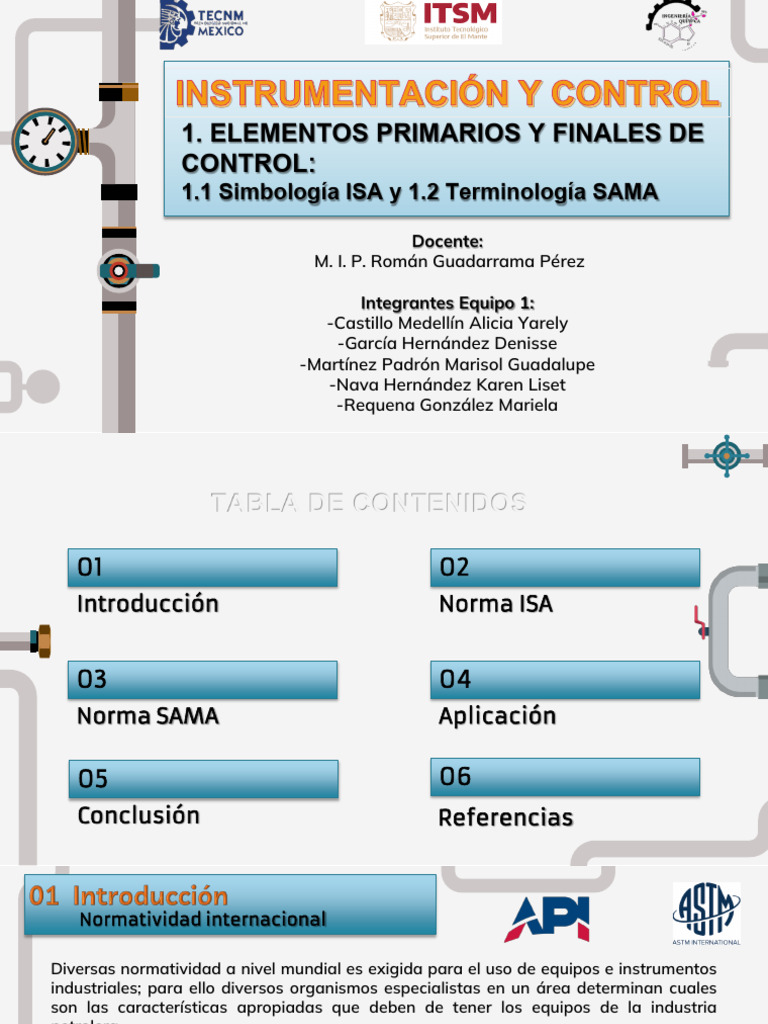 Normas ISA y SAMA en Control Industrial | PDF | Los símbolos ...