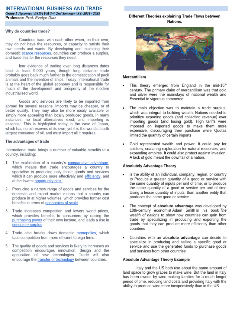 Understanding International Trade Dynamics | PDF | Comparative ...