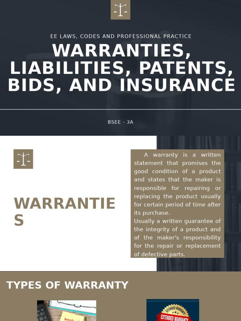 2-teejay_kath_Warranty-and-Liabilities_BSEE-3A | PDF | Loans | Insurance