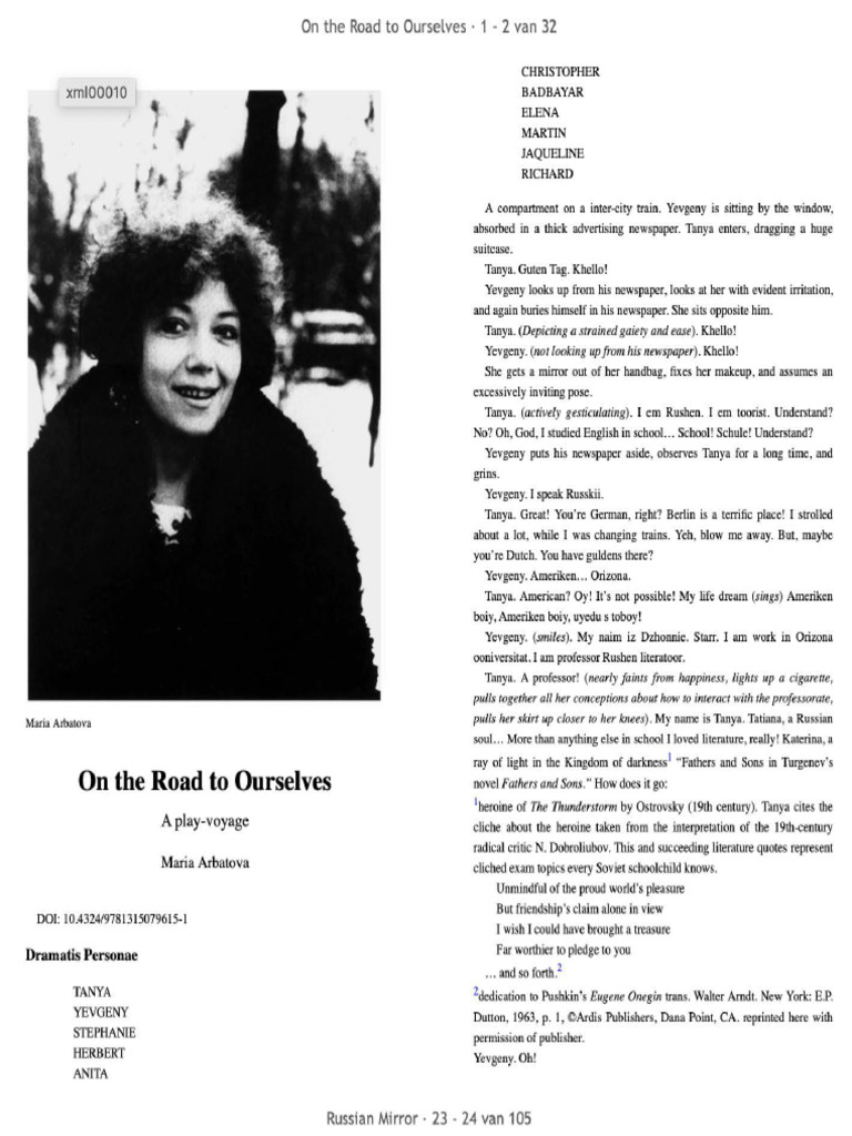 On The Road To Ourselves - Maria Arbatova | PDF