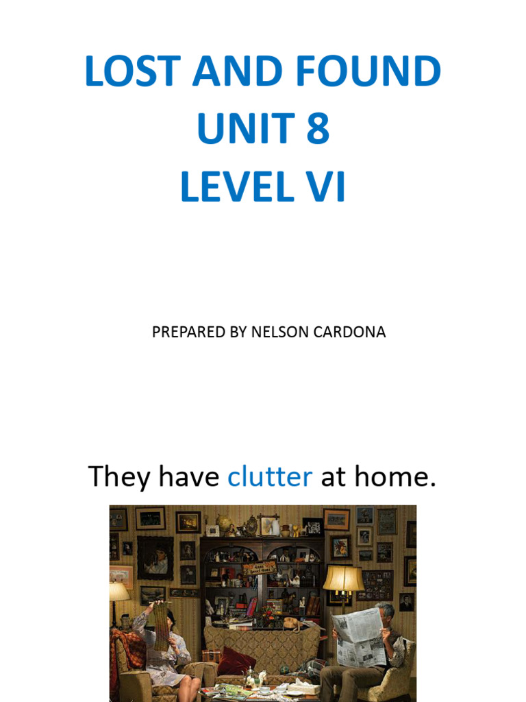 Level VI Unit 8.1 | PDF