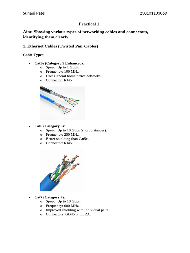 Practical 1 CN | PDF | Usb | Hdmi