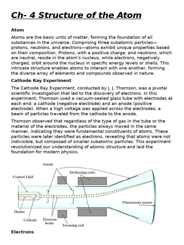 Understanding Atomic Structure and Models | PDF | Atoms | Atomic Nucleus