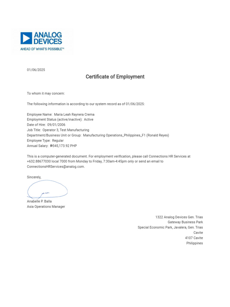 COE-CEC Reference Letter - English 2025-01-06 | PDF