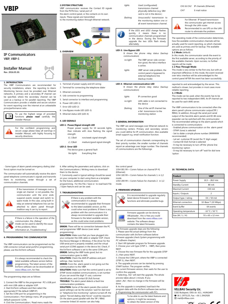 VBIP_A4_Installer_20160530_EN | PDF | Usb | Computer Network