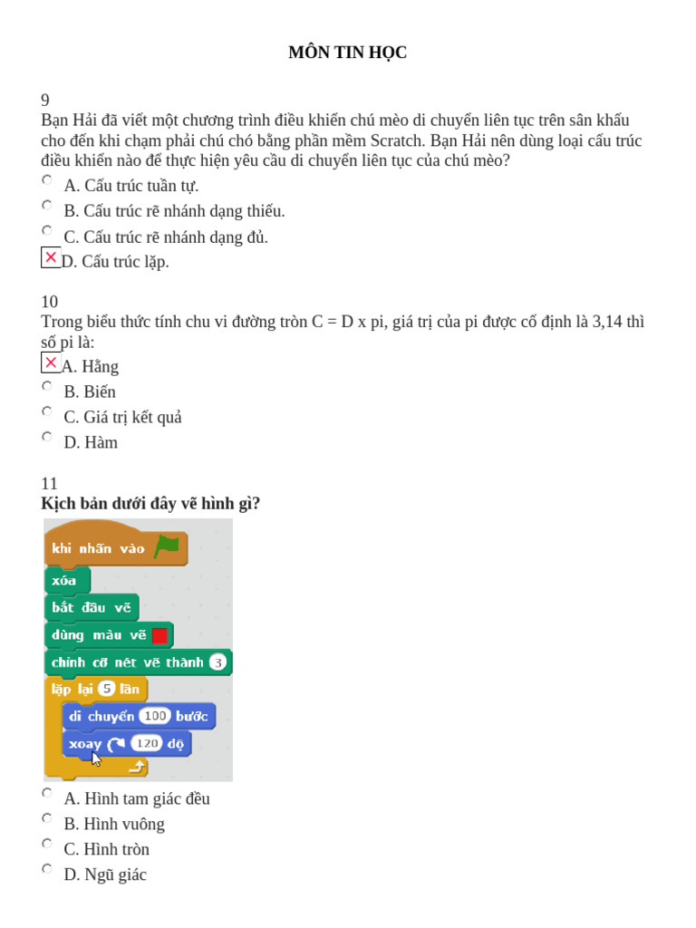 đề cg tin hc | PDF