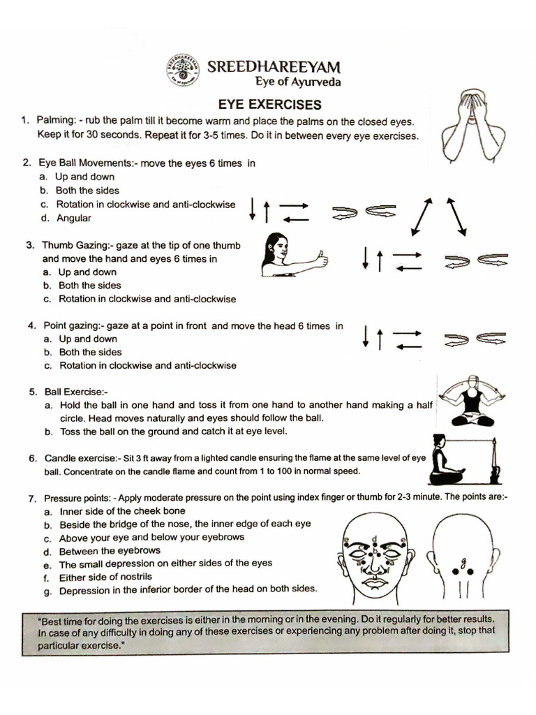 Eye Exercises | PDF