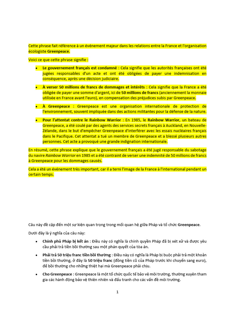 Grammaire - Explication des exos | PDF