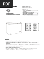 Chest Freezer Manual | PDF | Refrigerator | Ac Power Plugs And Sockets